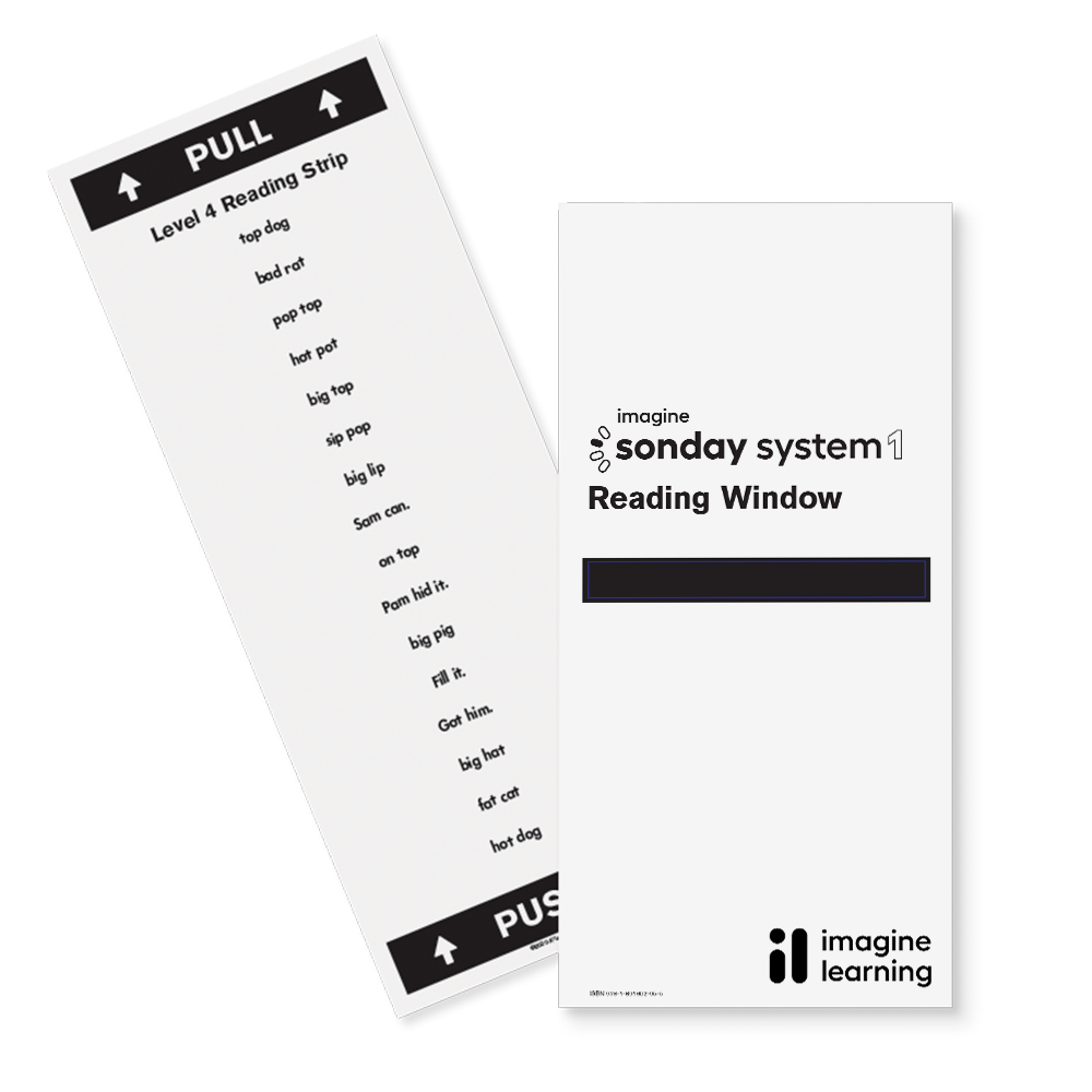 Imagine Sonday System - Sonday System 1 Reading Strips and Reading Win ...