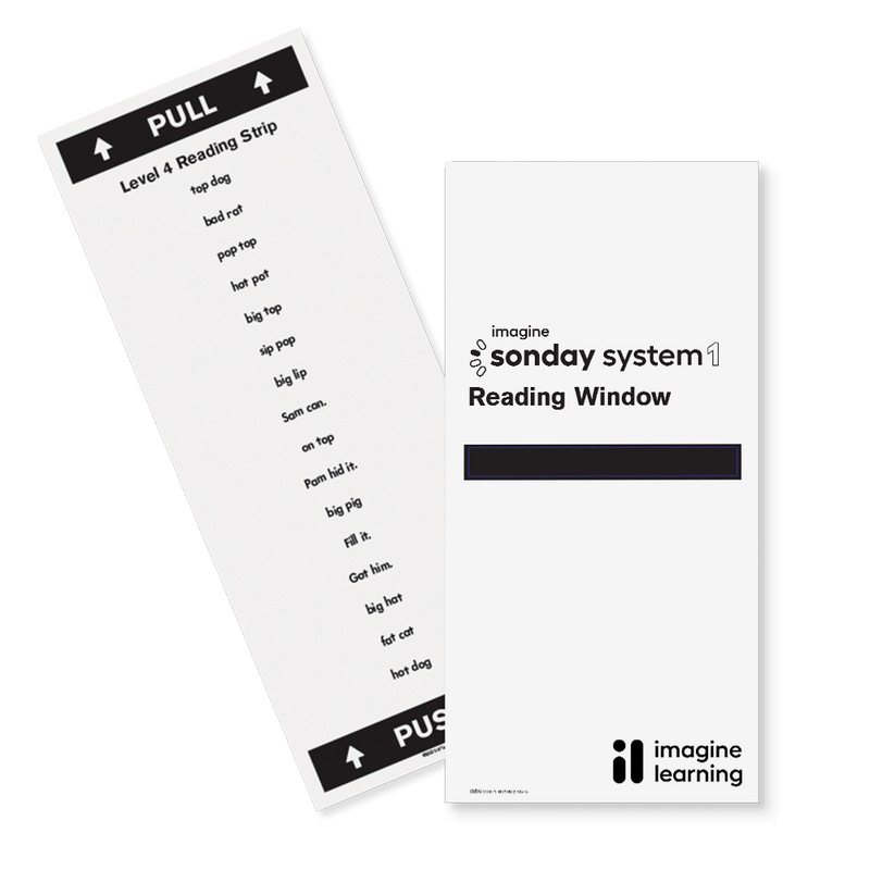 Imagine Sonday System - Sonday System 1 Reading Strips and Reading Win ...