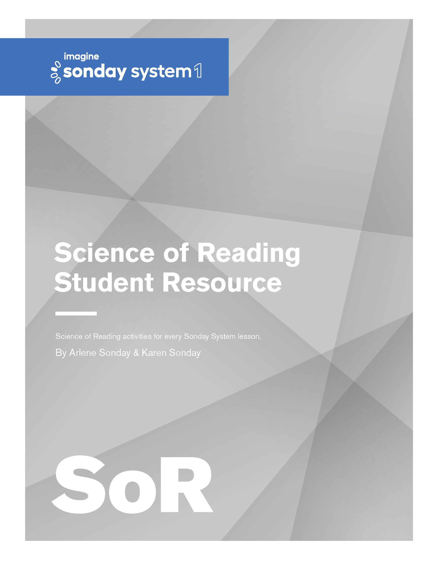 Imagine Sonday System - Sonday System 1 Science of Reading Student Res ...