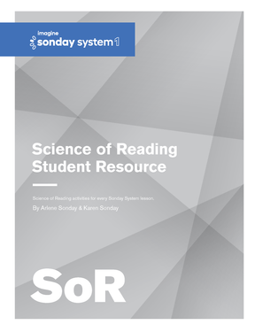 Imagine Sonday System - Sonday System 1 Science of Reading Student Res ...