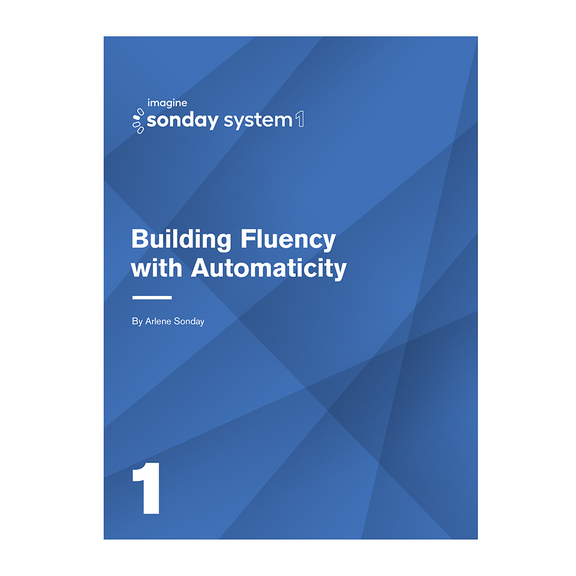 Imagine Sonday System - Building Fluency Workbook – IMAGINE SONDAY SYSTEM