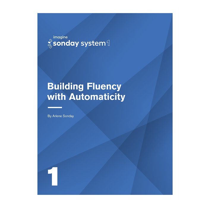 Imagine Sonday System - Building Fluency Workbook – IMAGINE SONDAY SYSTEM